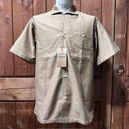 Lot 3091 S/S OPEN COLLAR SHIRTS(BEIGE) - JUNKY CLASSICS Lot 3091 S/S OPEN COLLAR SHIRTS(BEIGE) - JUNKY CLASSICS