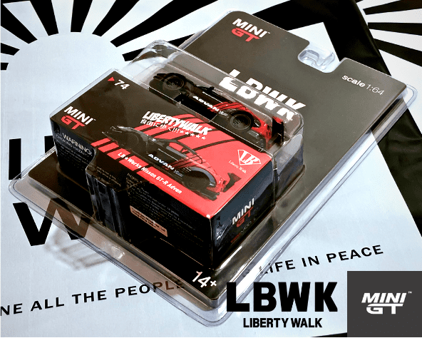 1/64スケール MINI GT「LB☆WORKS GT-R type2 ADVAN」ミニカー 1/64スケール MINI GT「LB☆WORKS GT-R type2 ADVAN」ミニカー