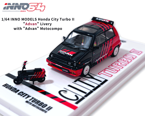 INNO64 1/64スケール「ホンダ シティ ターボII INNO64 1/64スケール「ホンダ シティ ターボII
