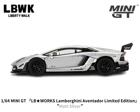 1/64スケール MINI GT「LB☆WORKSランボルギーニ・アヴェン 1/64スケール MINI GT「LB☆WORKSランボルギーニ・アヴェン