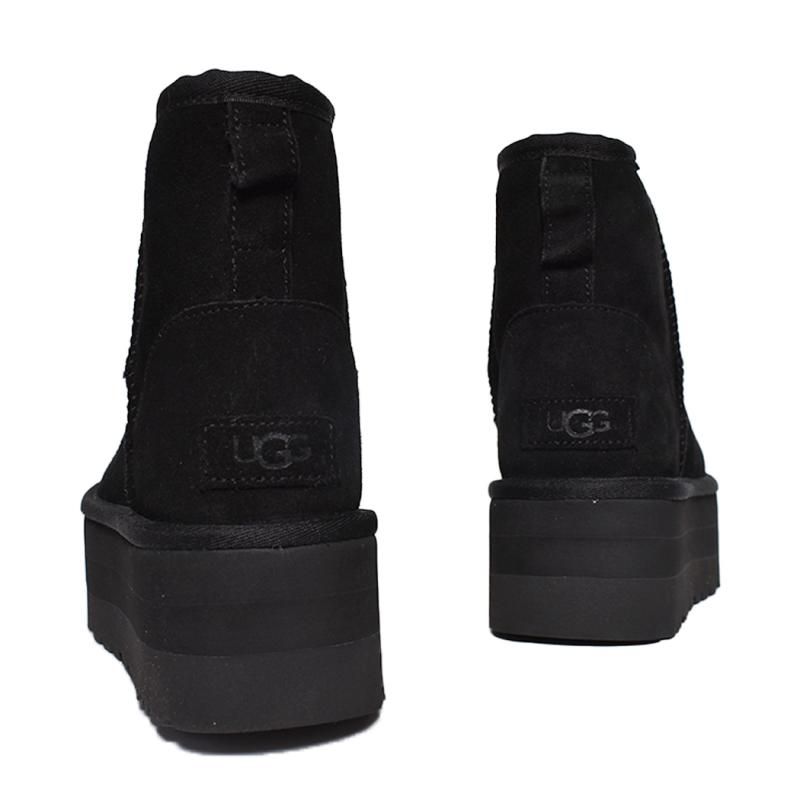 UGG WOMENS CLASSIC MINI PLATFORM BLACK アグ ムートンブーツ UGG WOMENS CLASSIC MINI PLATFORM BLACK アグ ムートンブーツ